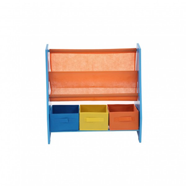Childrens Organisation Crayon Bookcase Shelf Storage Rack Sling